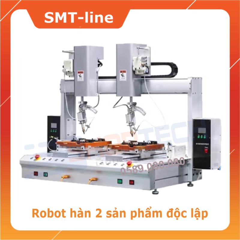 Robot hàn tự động 2 sản phẩm độc lập – Linh kiện & Thiết bị